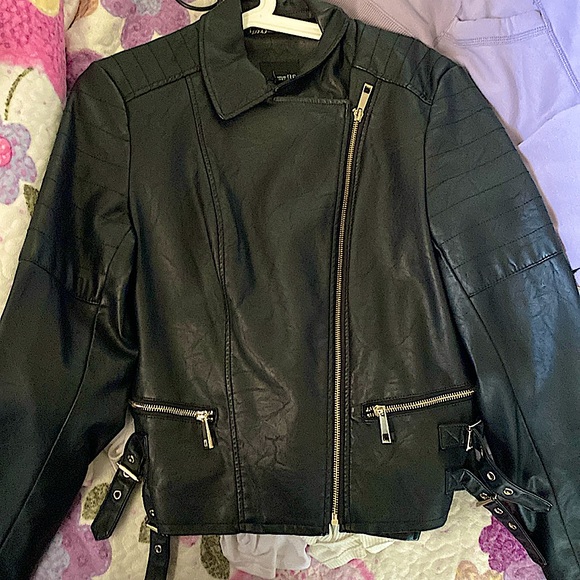 Jackets & Coats | Ana A New Approach Faux Leather Jacket Motorcycle ...